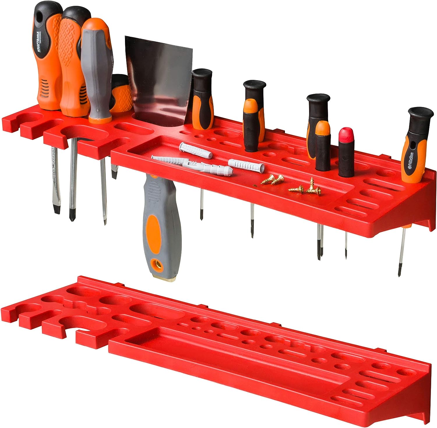 Wall Shelf Workshop Garage Warehouse Room Pegboard Tool Holder 15pcs ...